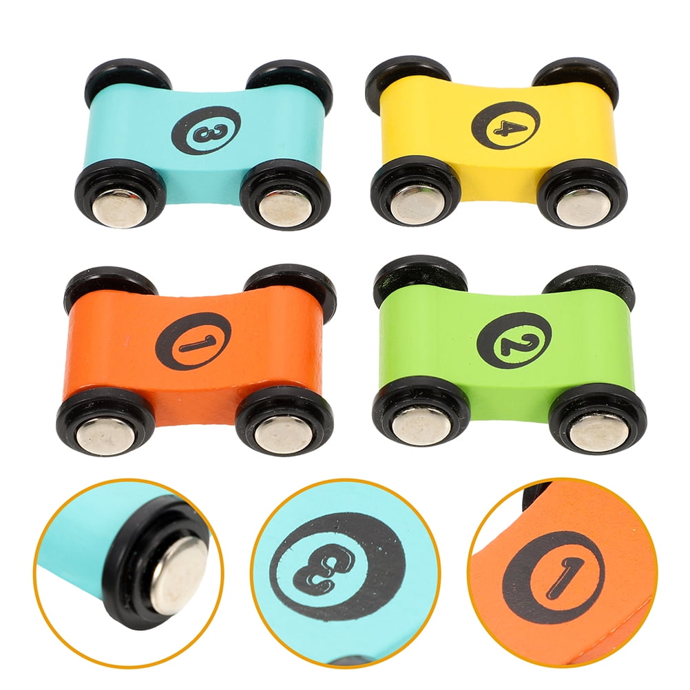 Niceauty 8Pcs Toy Race Car Track for Kids with Assorted Color Family ...