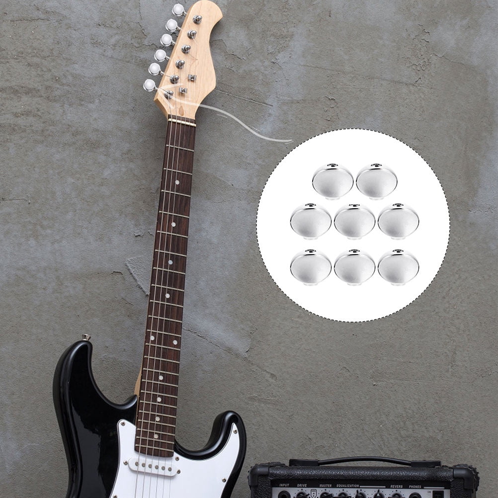 Niceauty 8pcs Guitar Tuning Machine Heads Metal Silver for Bass Guitar ...