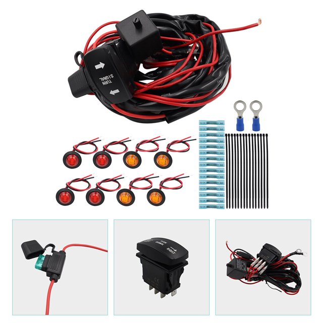 Niceauty 1Set Car Accessories Utv Turn Signal Kit with Horizontal ...