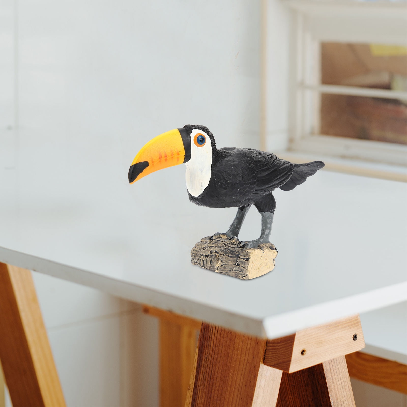 Niceauty Animal Statue Home Decor Toucan Ornament Plastic Multi 1Pcs ...