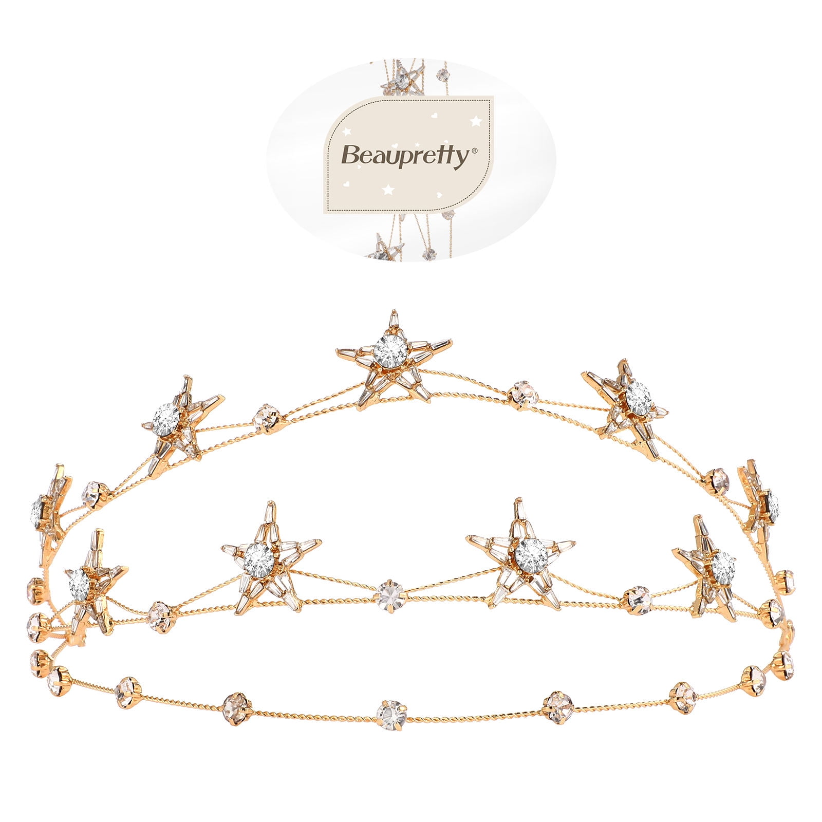 Niceauty Headband Princess Crown Style 1Pcs 5.9x5.1x2in - Walmart.com