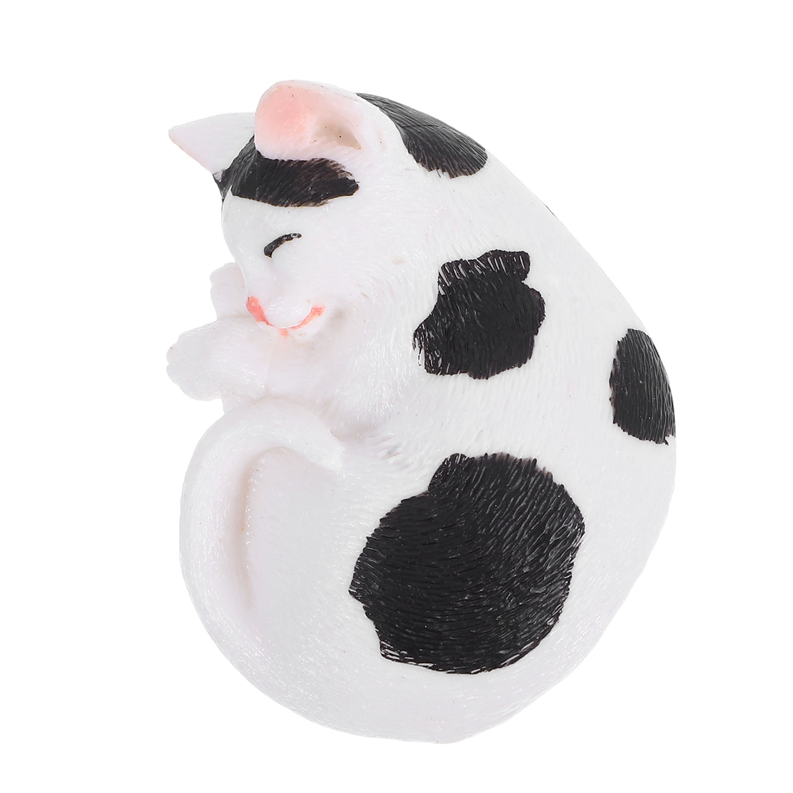 Niceauty Cat Statues and Figurines Cat Statue 2.4X4.2X5.4CM Multi Color ...