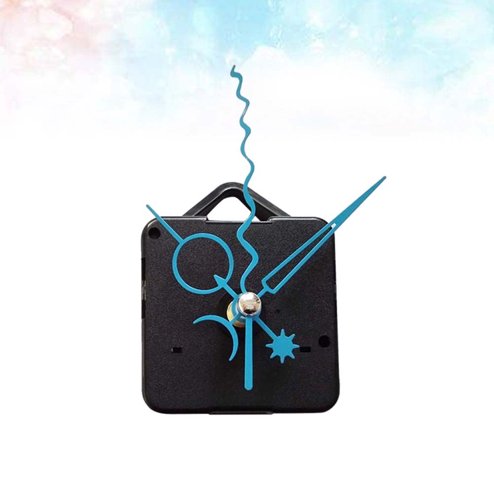 Niceauty Clock Hardware Kit with Black ABS for Retro Brief Mute DIY ...