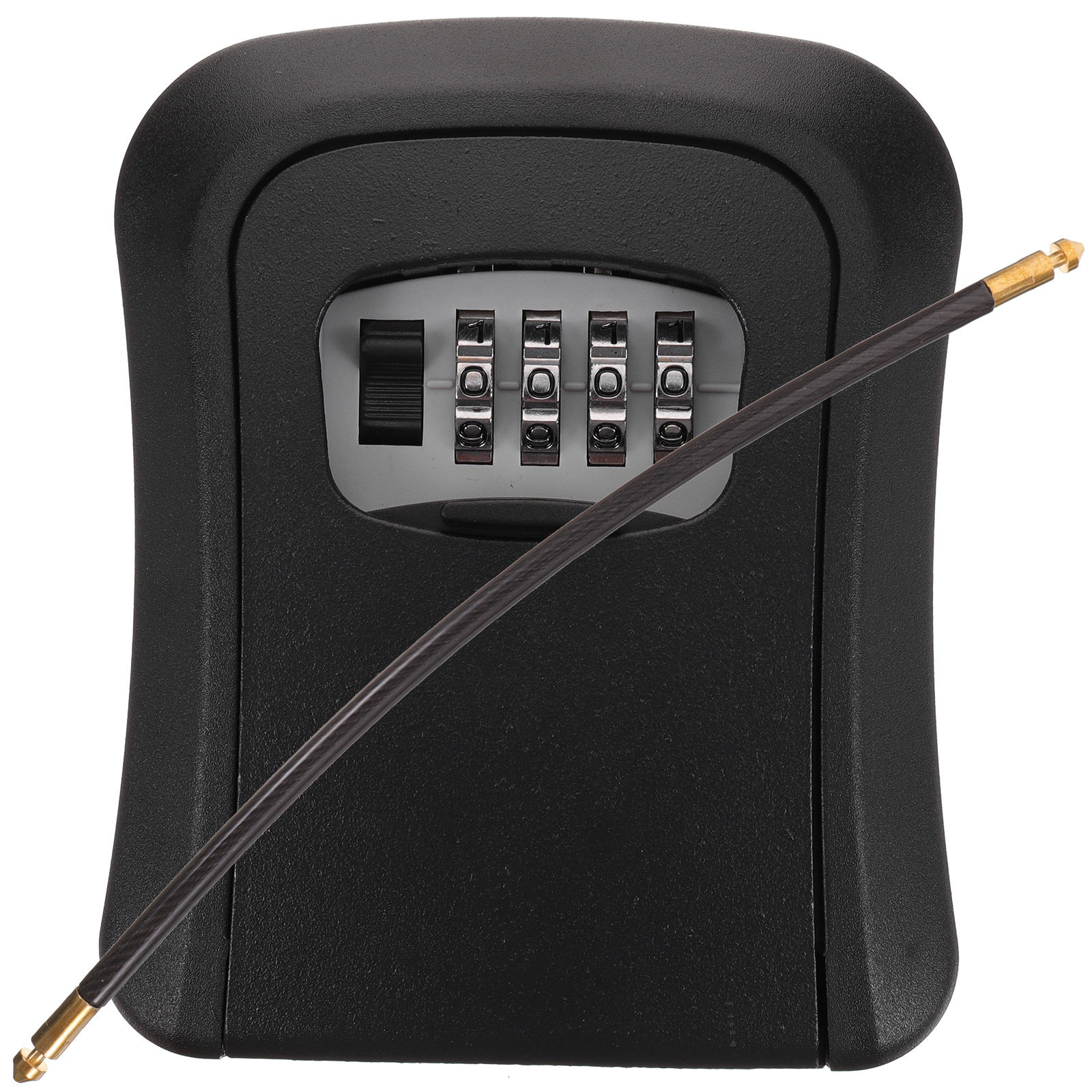 Niceauty Combination Lockbox for Keys Black Outdoor Key Hider ...