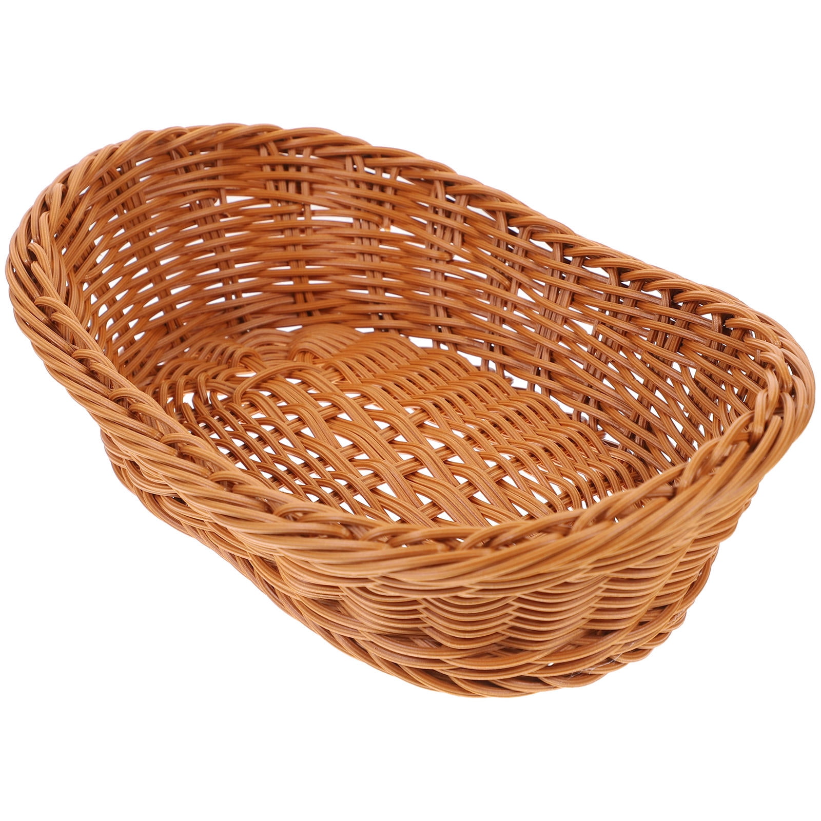 Niceauty Country Style Fruit Basket Food Basket Light Brown Plastic ...