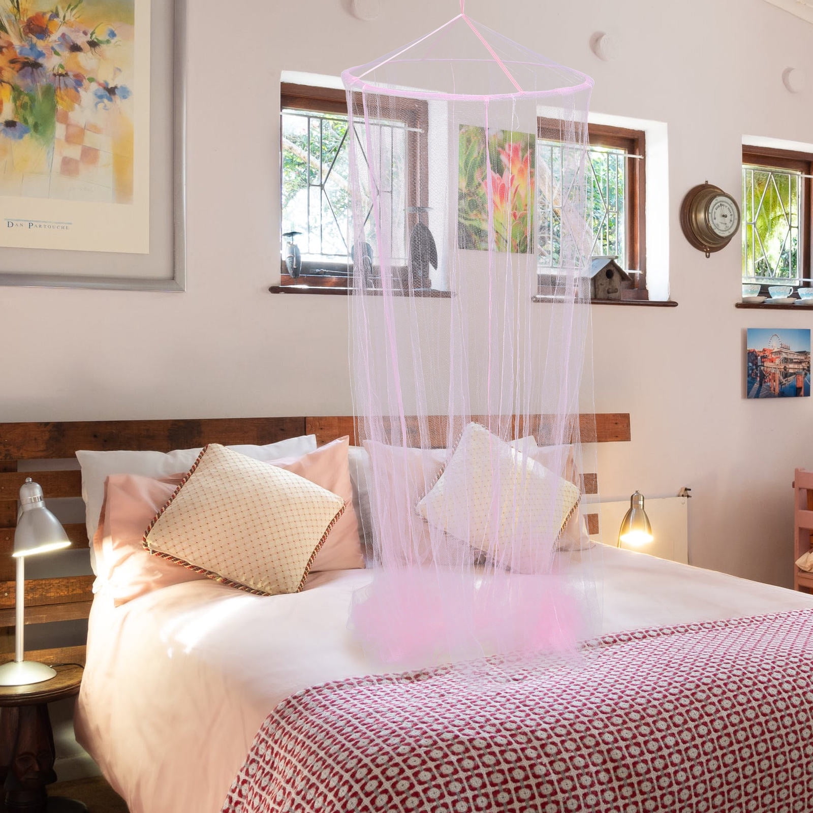 Niceauty Curtain Net for Bed Canopy in Circular Shape for Adults 1Set ...