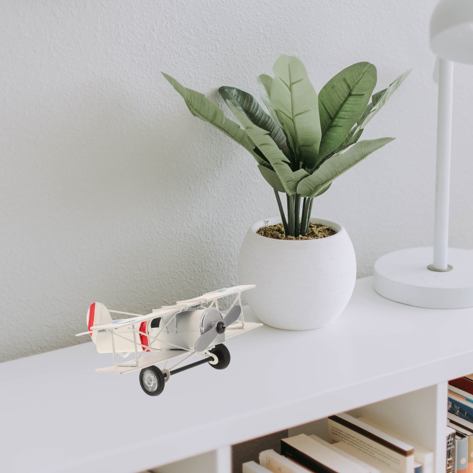 Niceauty Decorative Toy Planes Vintage Plane Figurine Rustic Style 1Set ...