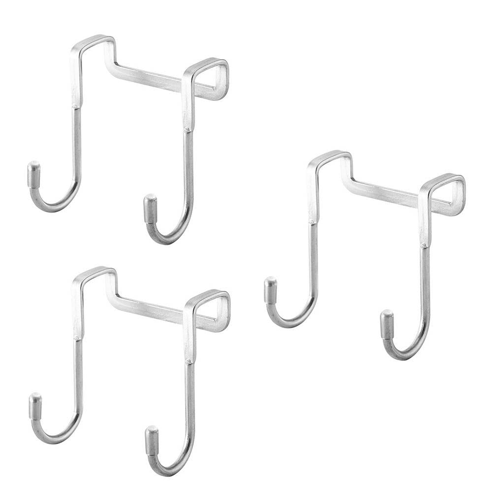 Niceauty Door Hook 3Pcs Simple Style Stainless Steel Silver for General ...