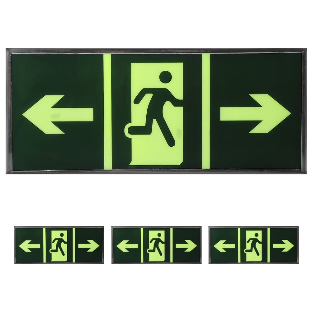 Niceauty Emergency Exit Signs Acrylic Luminous Exit Emergency Sign Wall ...