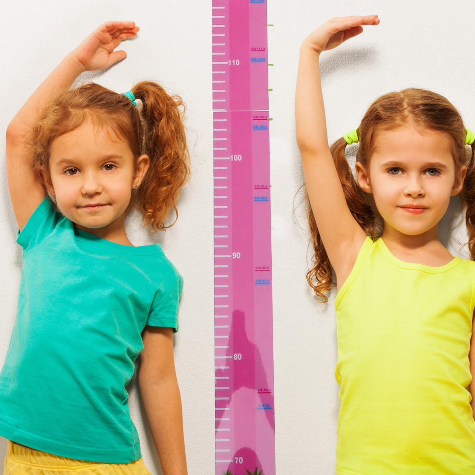 Niceauty Height Measurement Sticker Height Wall Decal Pink PVC No ...