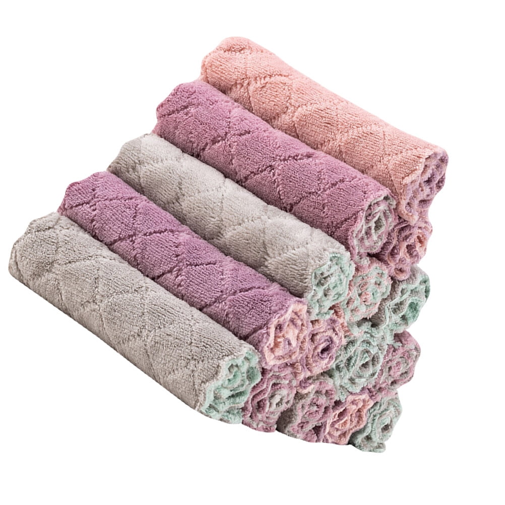 Niceauty Kitchen Accessory 15Set Multipurpose Scrubbing Dishwashing Cloth with Water Absorbent ...