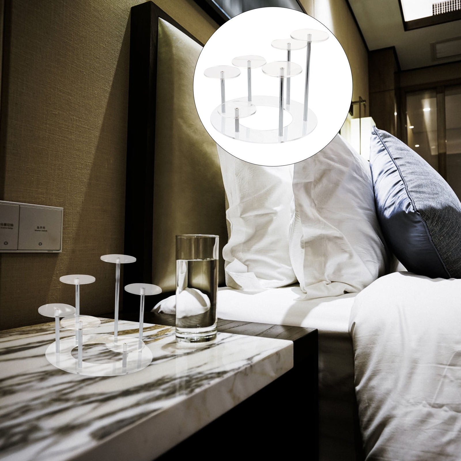 Niceauty Merchandise Display Shelf Stepped Design Acrylic Storage Stand ...