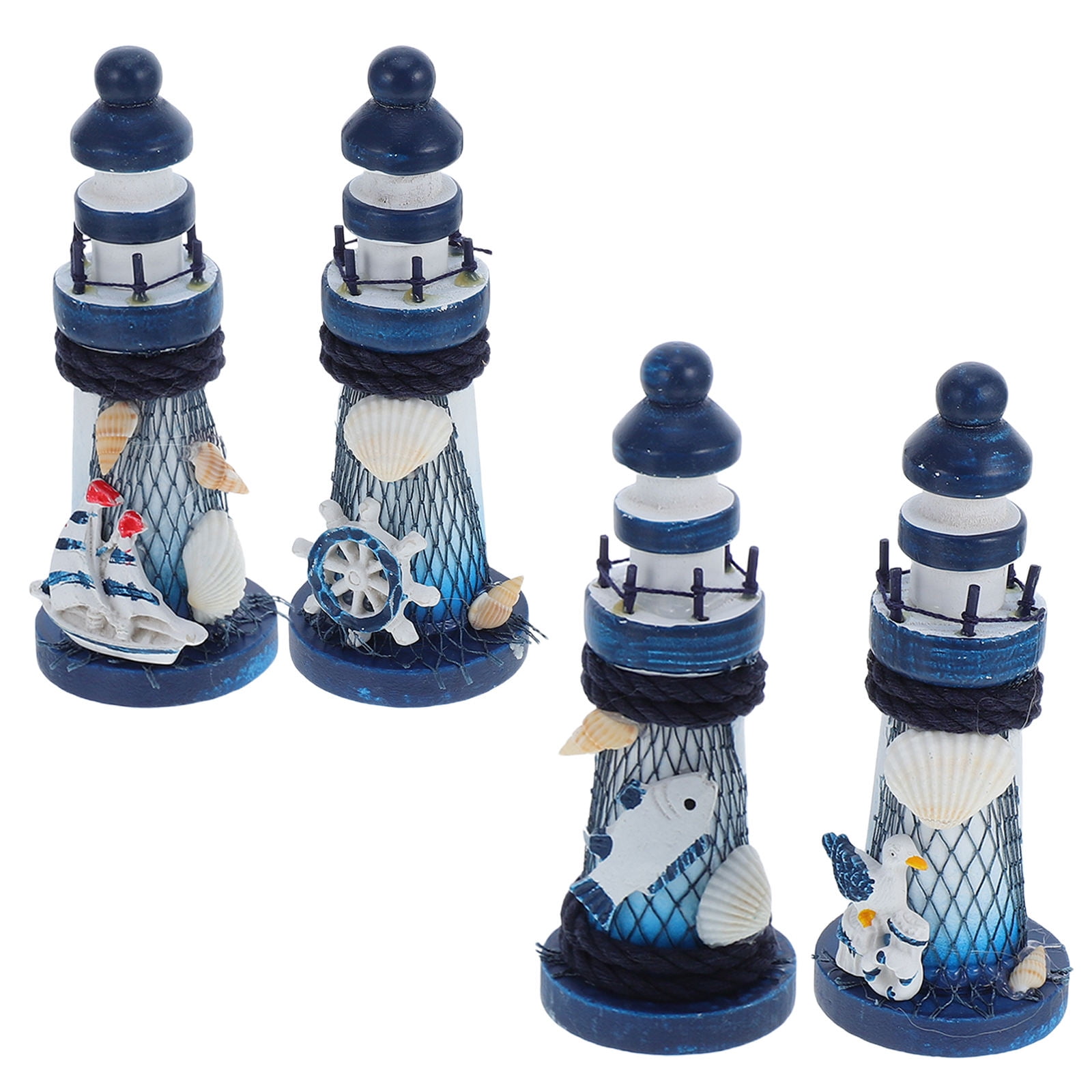 Niceauty Mini Craft Lighthouse Lighthouse Figurines Synthetic Material ...