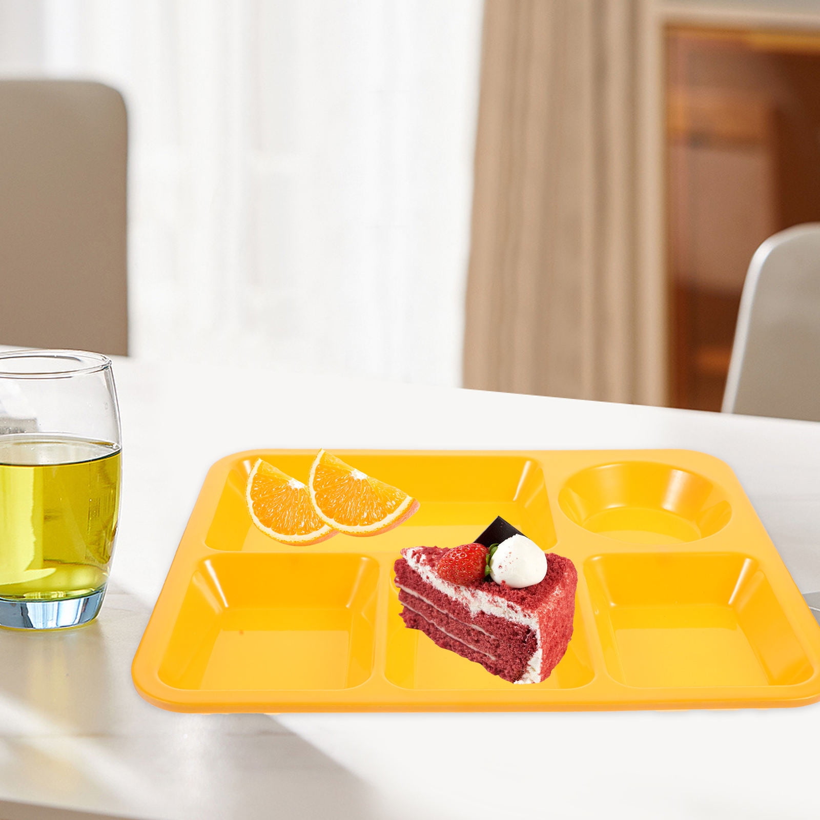 Niceauty Assorted Colors Anti-Fall Flatware, Divided Compartments for ...