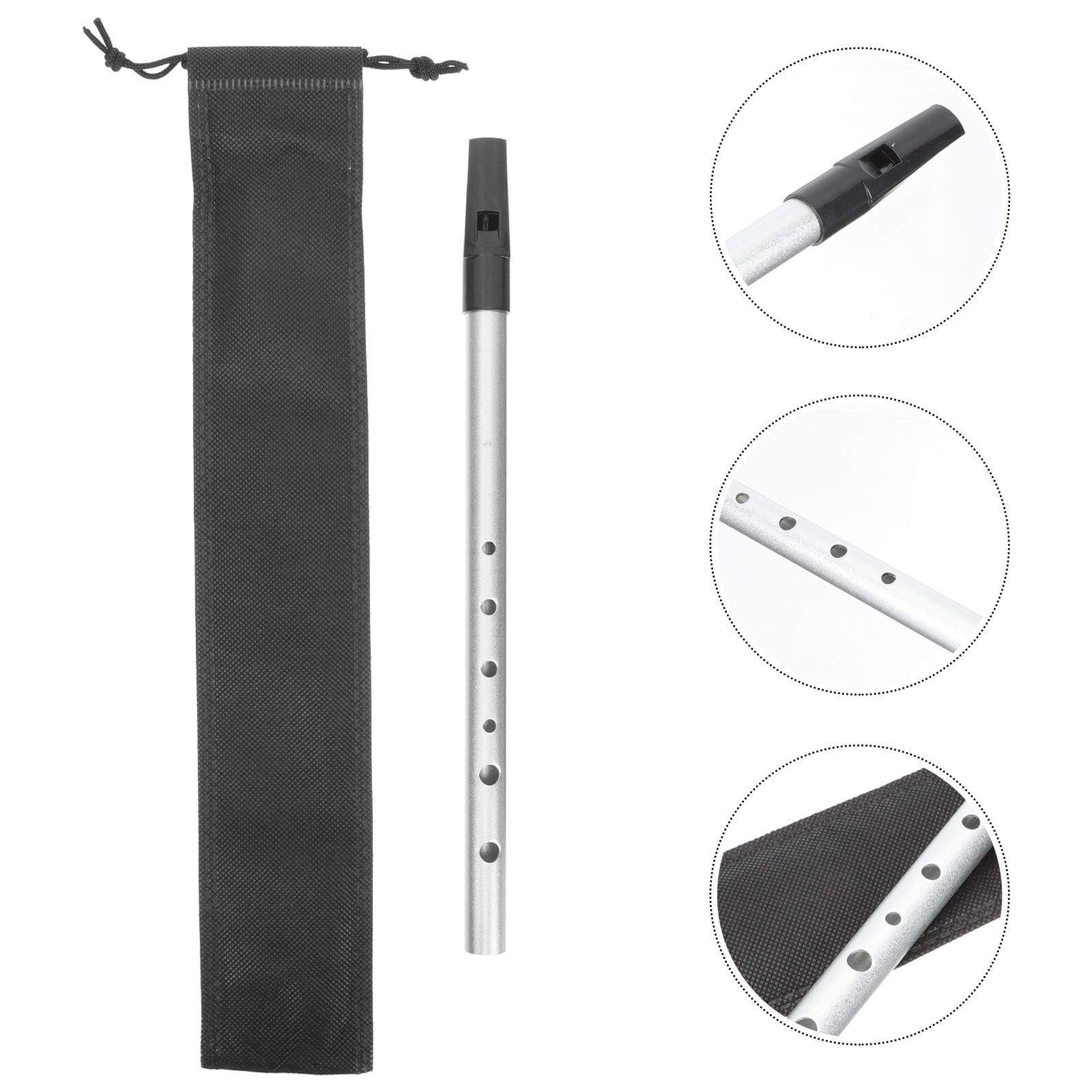 Niceauty Practice Clarinet 6-hole Clarinet Metal Wind Instrument ...