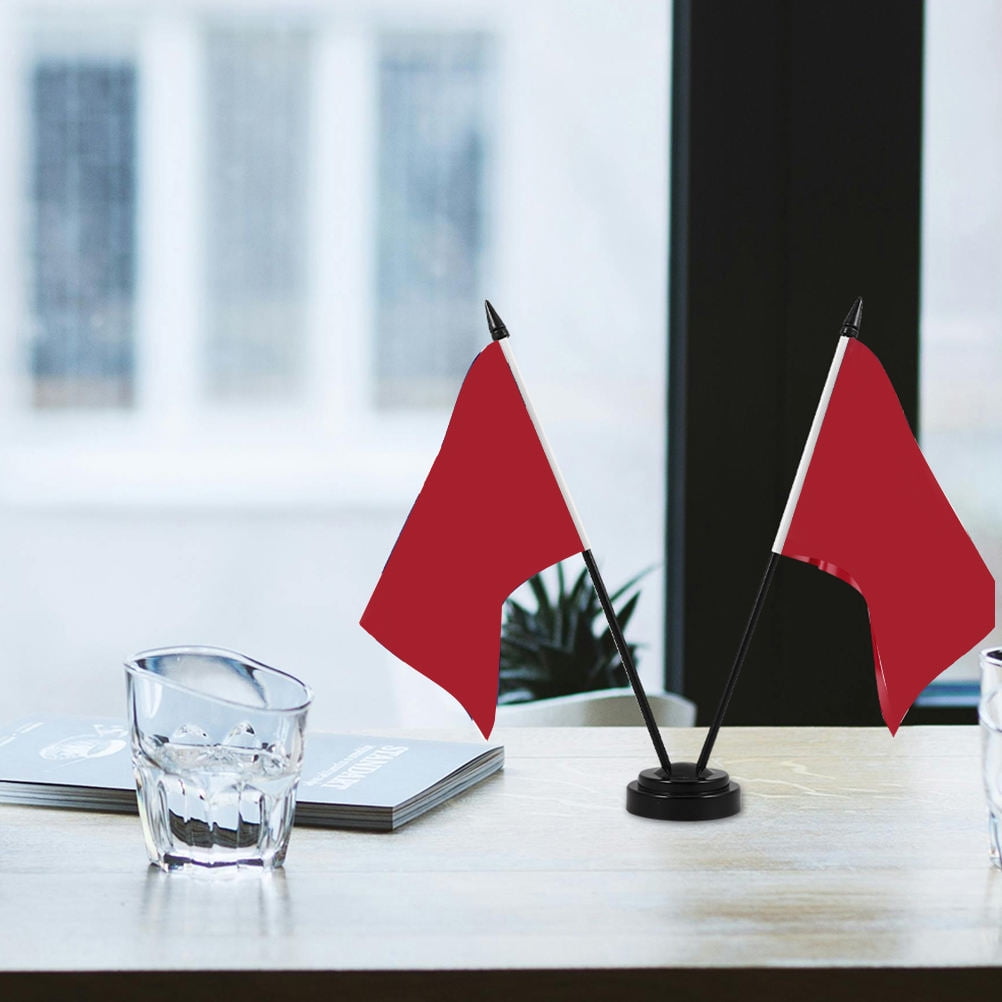 Niceauty Simple Desktop Flagpole Stand Black Plastic for Professional ...