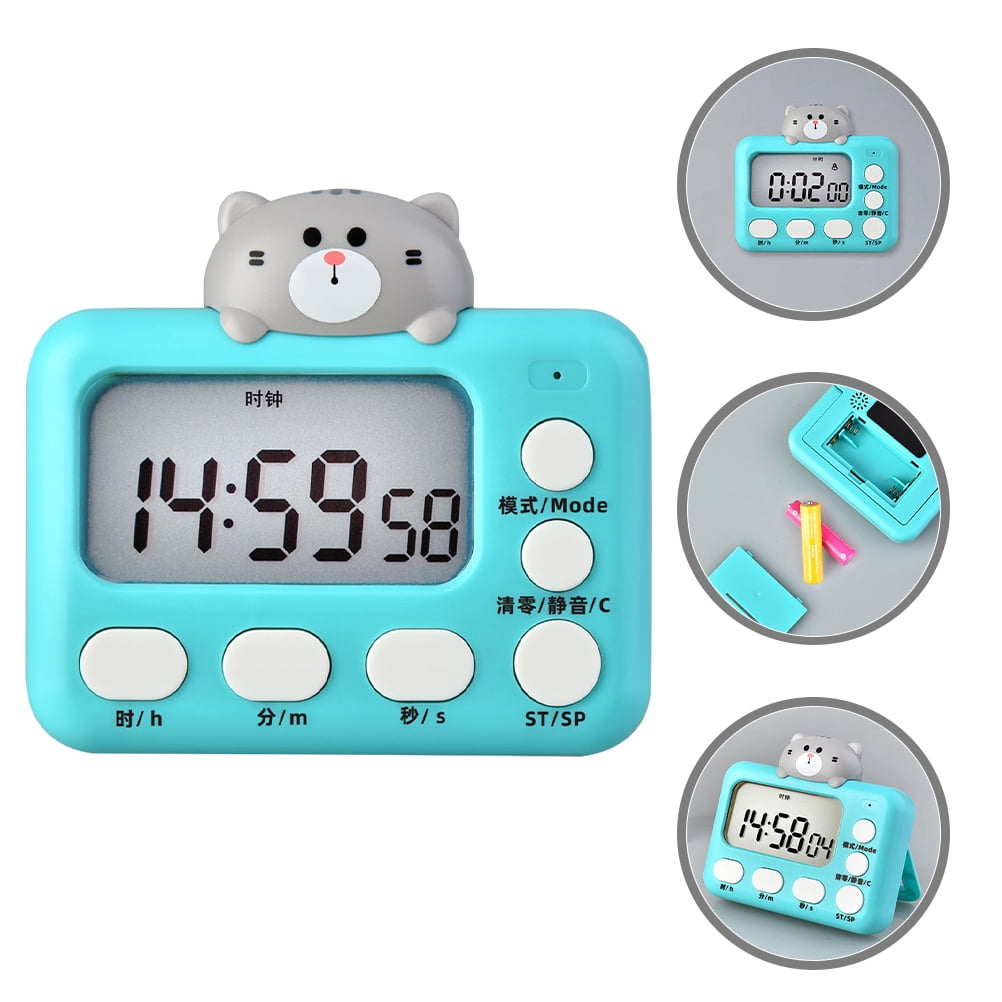 Niceauty Small Timers Digital Cooking Timer Plastic Sky-blue 1Pcs for ...
