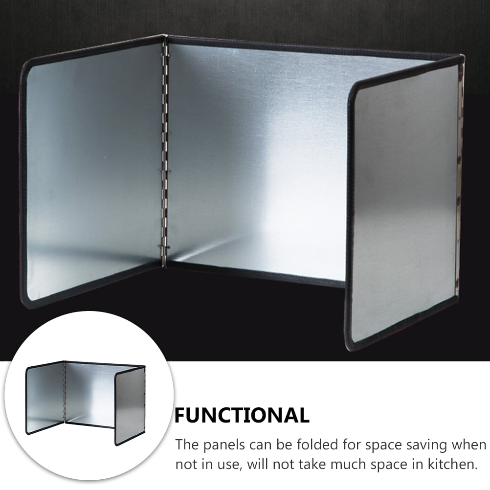 Niceauty Aluminum Foil Oil Splatter Guard Oil Baffle Plate Foldable ...