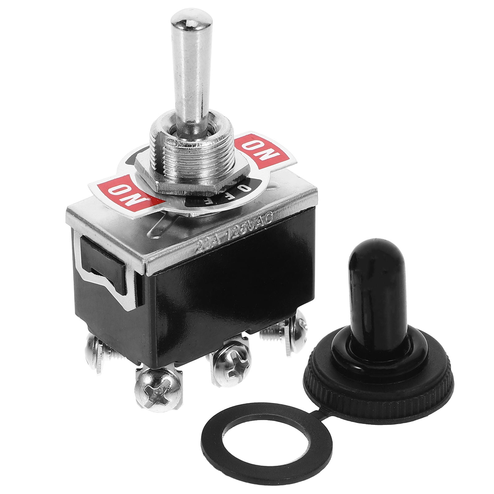 Niceauty Toggle Switch DPDT Rectangular Knob Heavy Duty 1 Set for Car ...