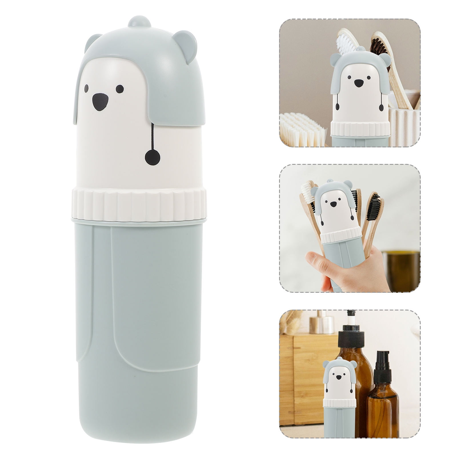 Niceauty Toothpaste Container Plastic Pink Simple Design for Colleagues ...