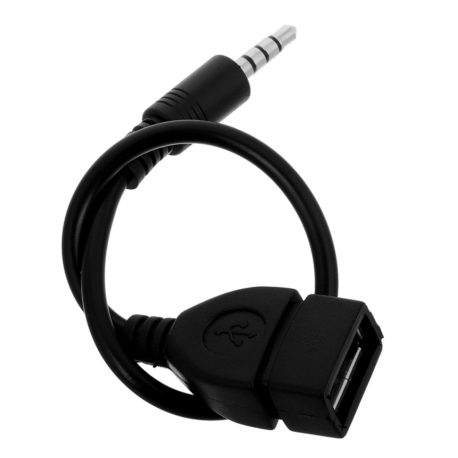 Niceauty USB To Audio Adapter For Car CD Players Black Rubber 1Pack ...