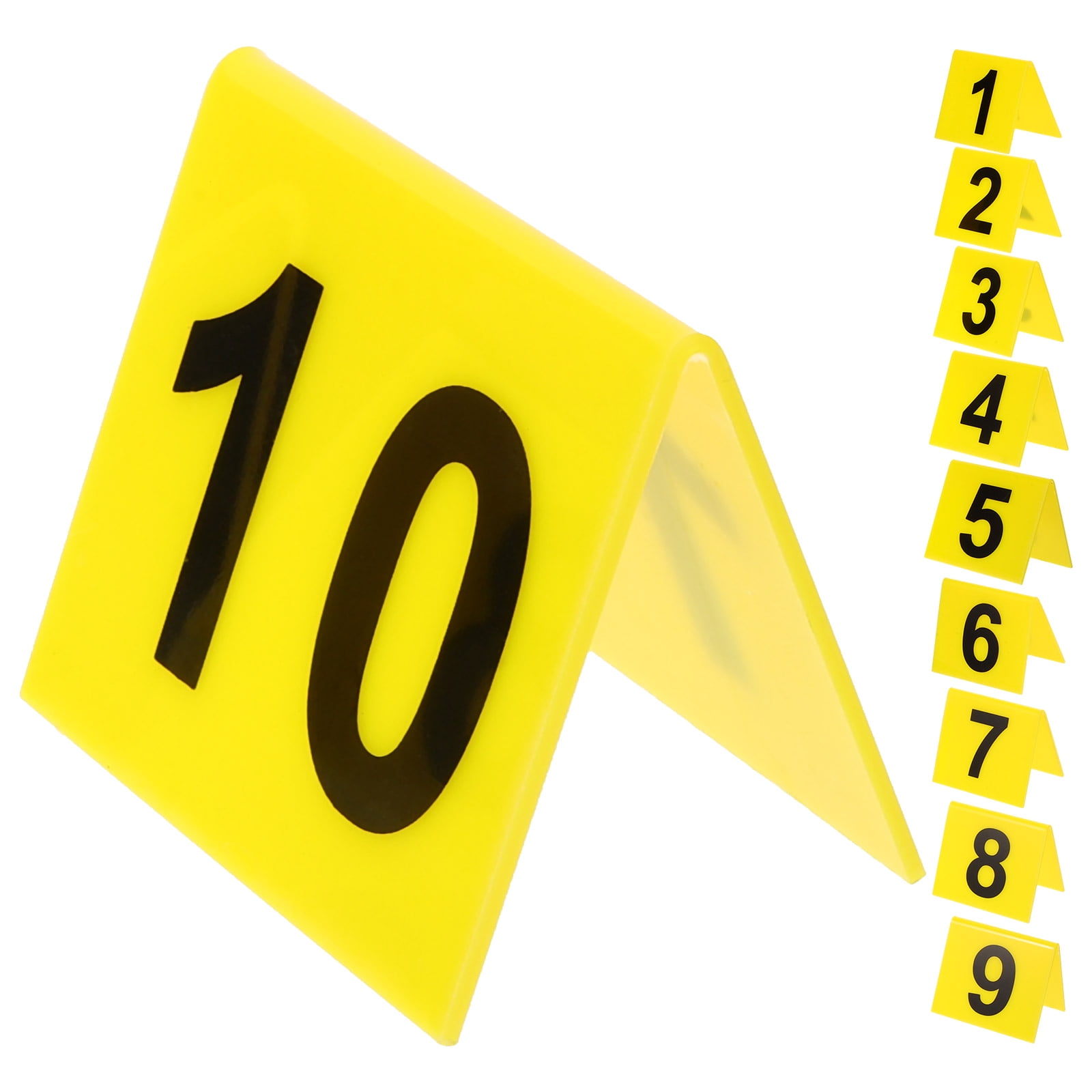 Niceauty V-Shaped Reusable Acrylic Number Markers for Table Numbers and ...
