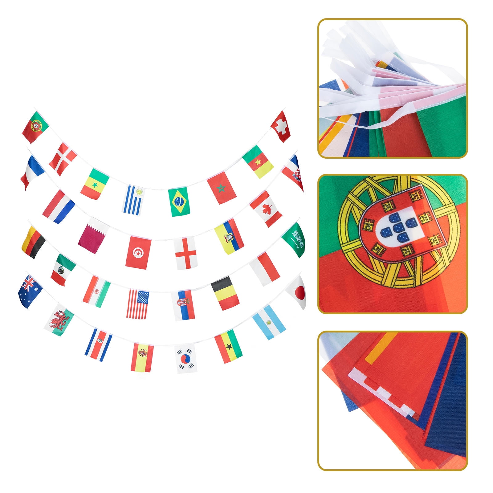 Niceauty World Flags Banner Hanging Decoration Polyester for Decorating ...