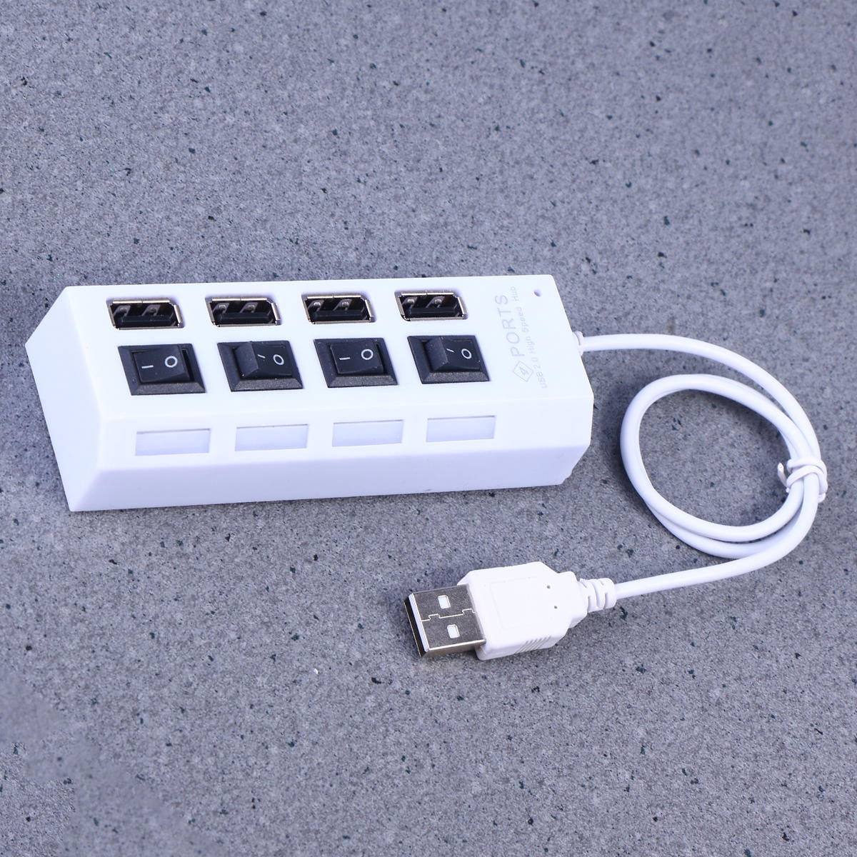 Niceauty usb expander hub for laptop white plug and play office 1Pack ...