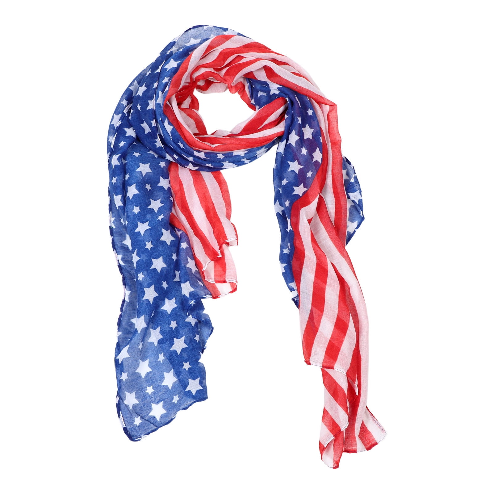 Niceauty women patriotic scarf American Flag Scarf Versatile Use Multi ...