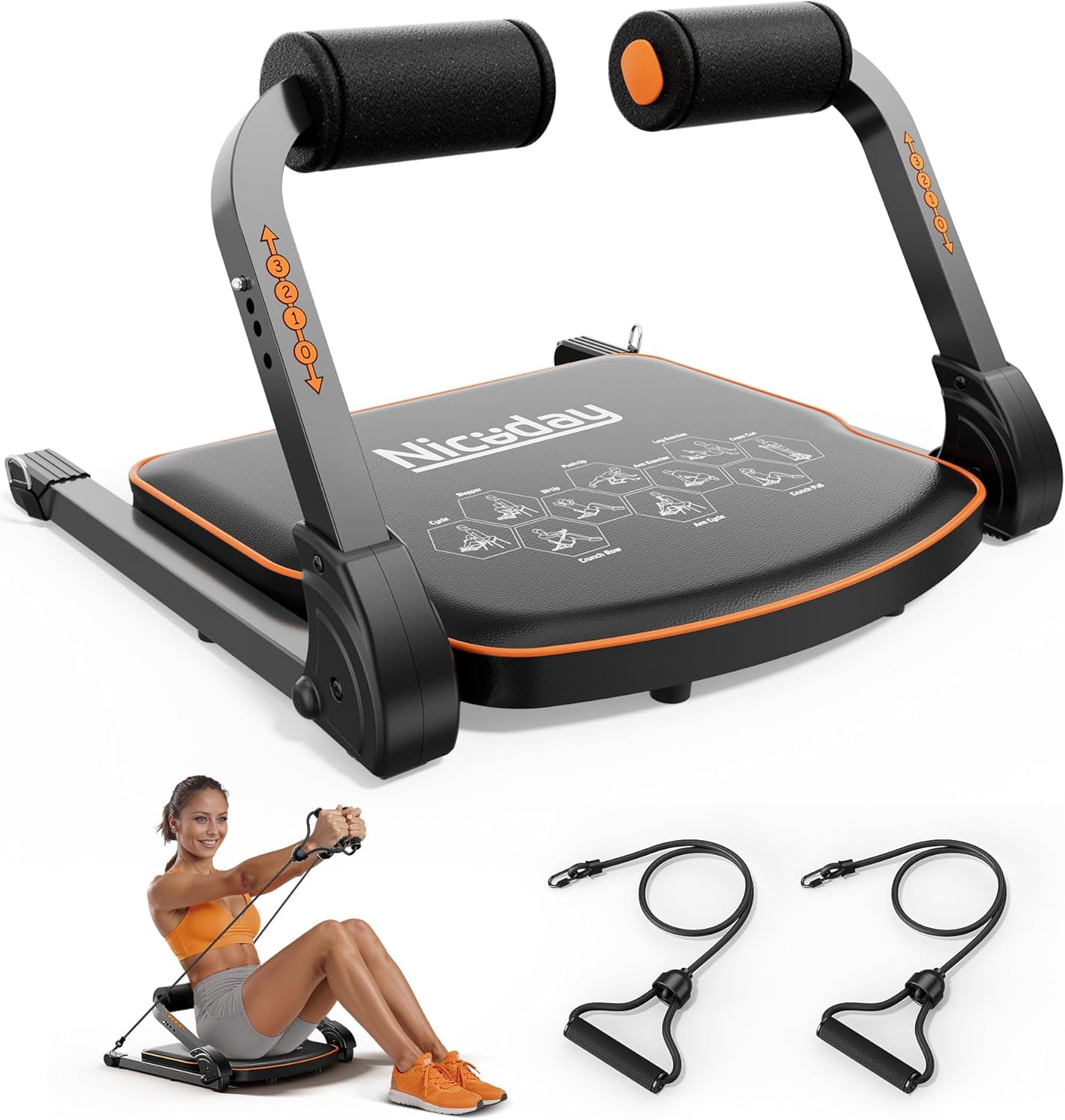 Niceday Ab Workout Equipment, Ab Machine for Stomach Workout, Ab ...