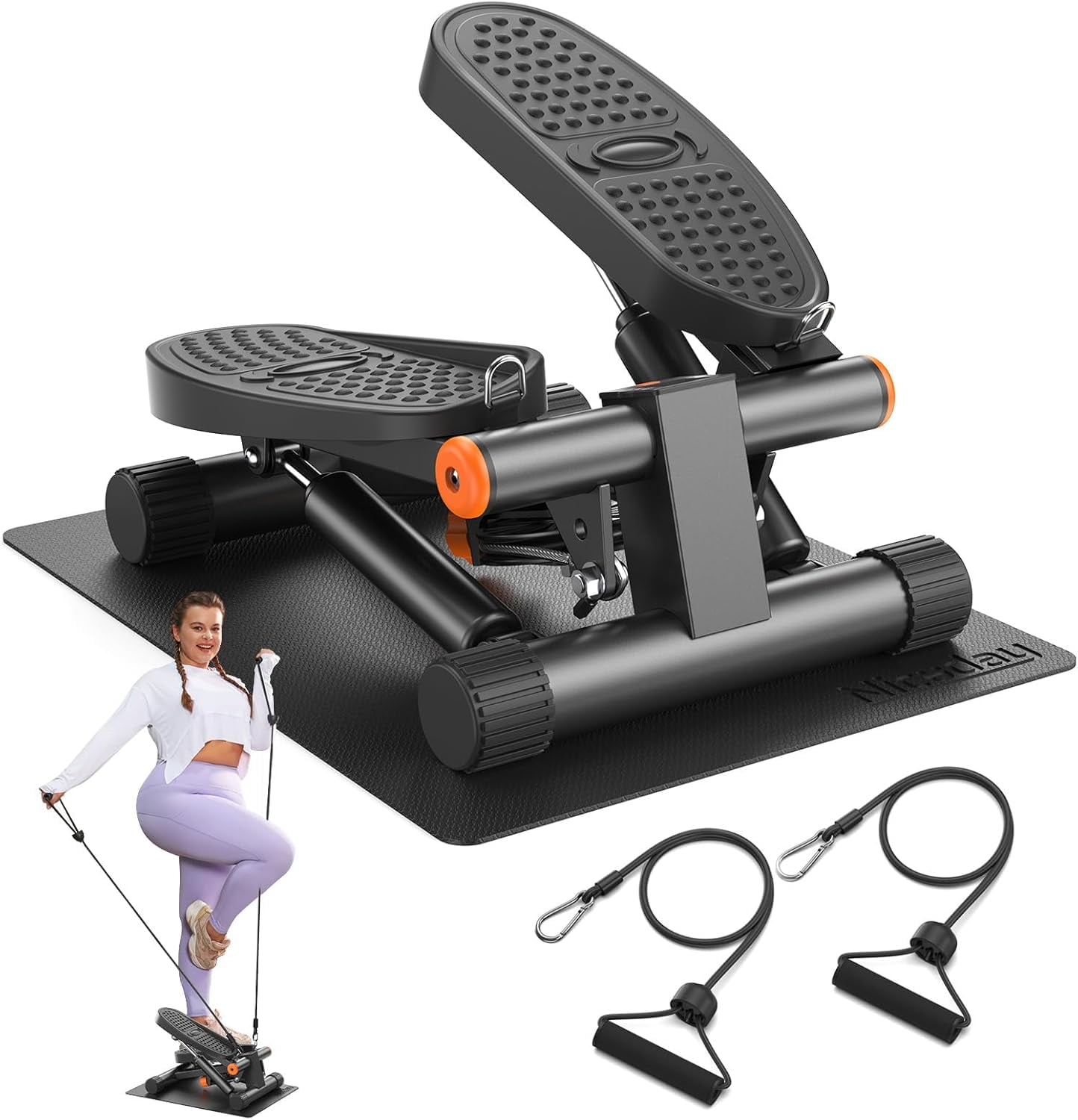 Niceday Steppers for Exercise, Stair Stepper with Resistance Bands ...