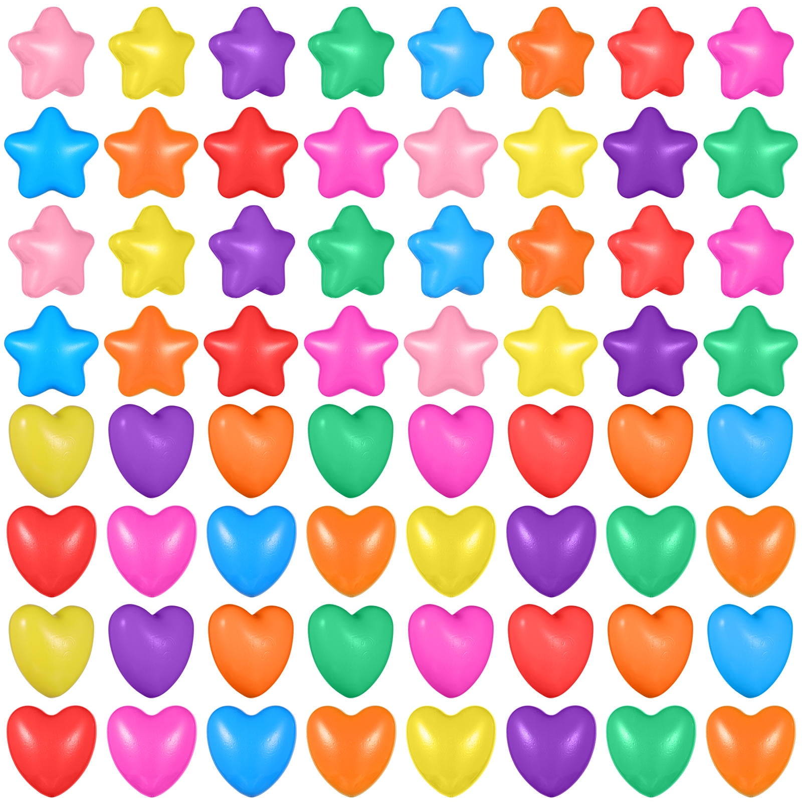 Nicehomfit 100Pcs Creative Ocean Balls Star Shaped Pool Balls Assorted ...