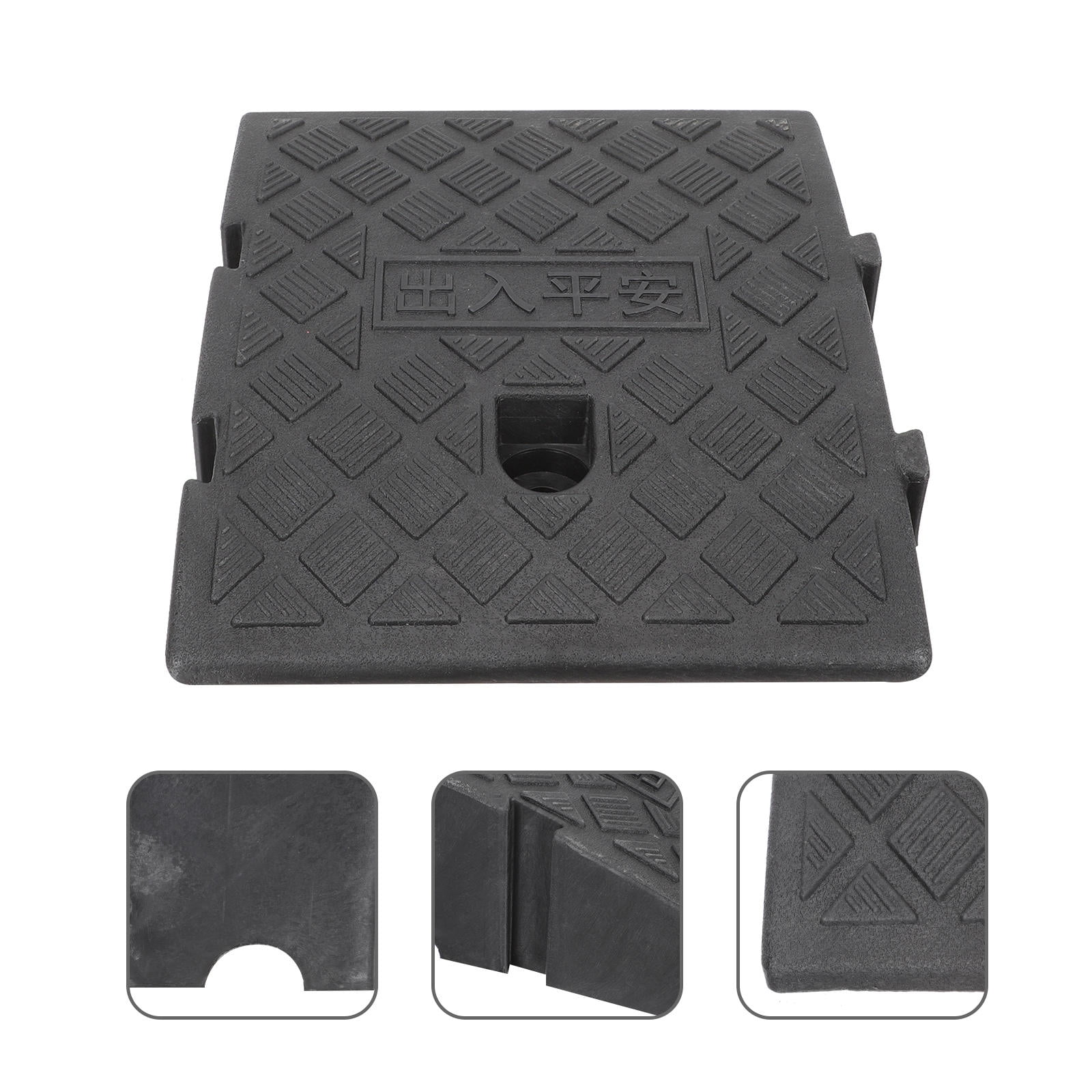 Nicehomfit Portable Ramps Steps Plastic Slope Ramp Black 10Pack ...