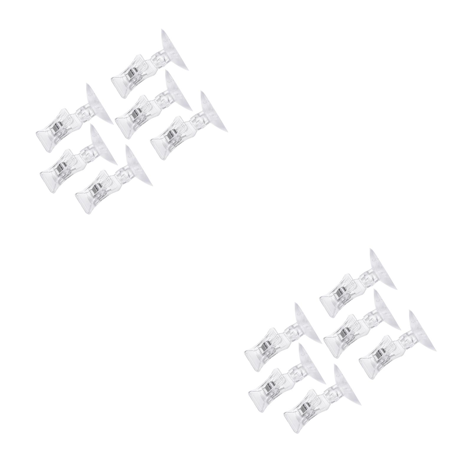 Nicehomfit 12 pcs Professional Fodder Clamps Plastic Suction Cup ...