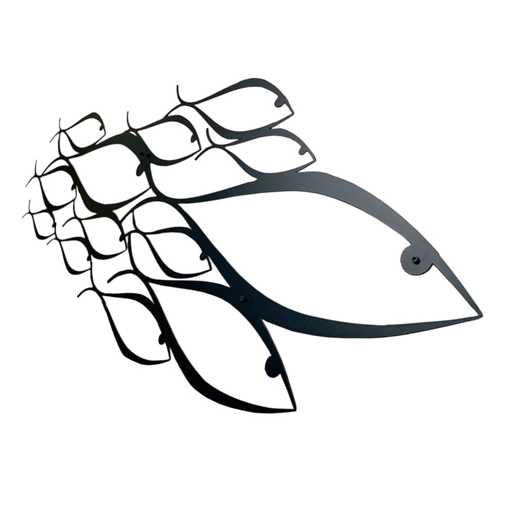 Nicehomfit School Fish Wall Decor Metal Iron 1Set 16.90X5.89X0.20In ...