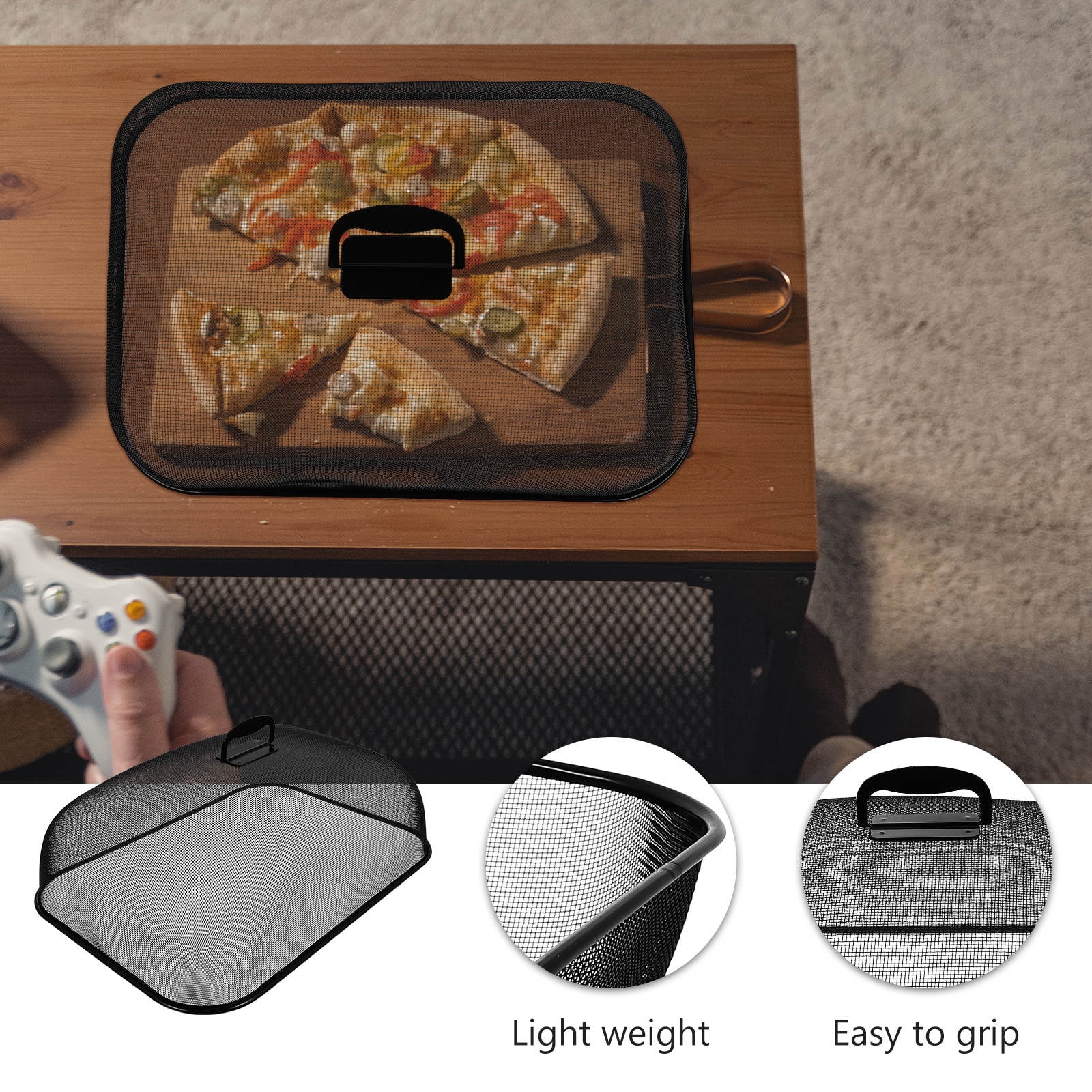 Nicehomfit 1Pcs Storage Cover Iron Black Mesh Design Family - Walmart.com