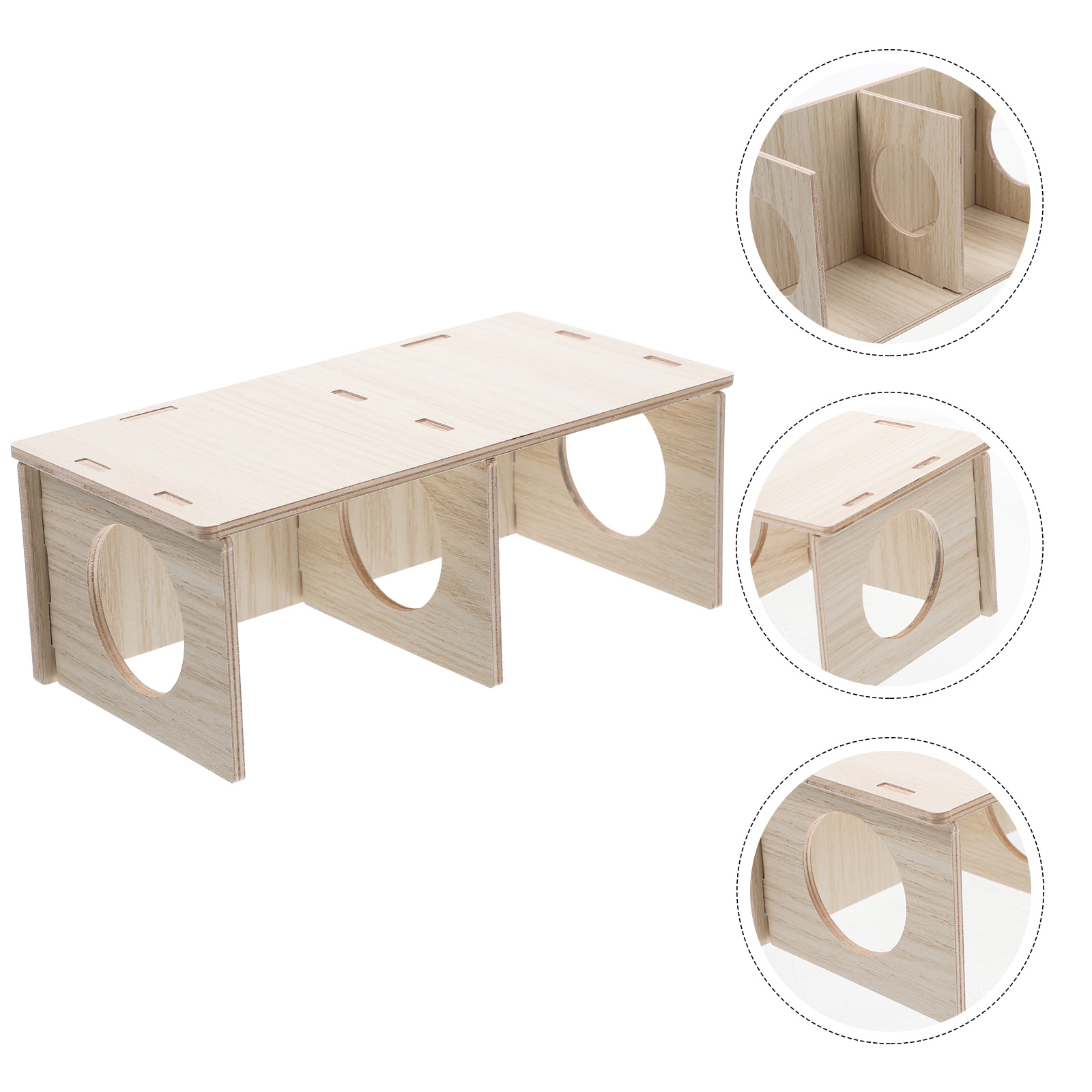 Nicehomfit Hamster Wood Cabin Yellow for Sleeping, Hiding, and Pet ...