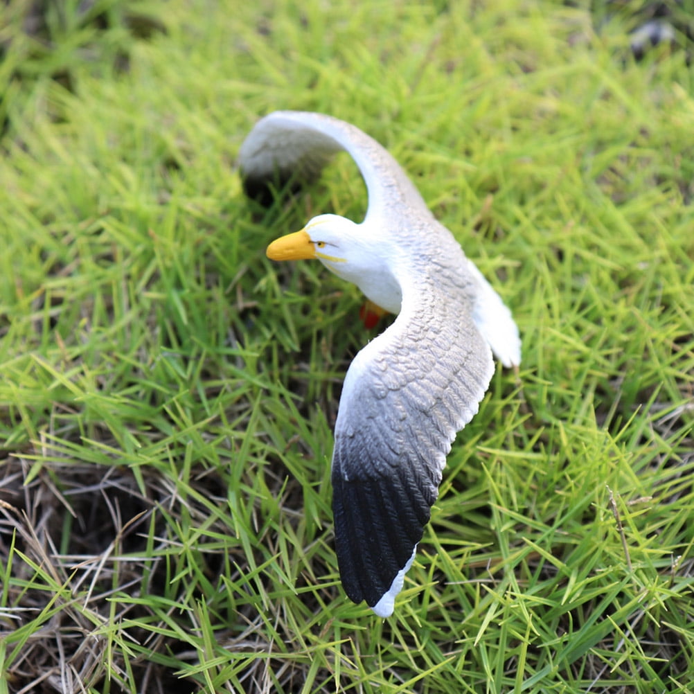 Nicehomfit 1Pack Seagull Sculpture White Plastic Seagull Figurine For ...