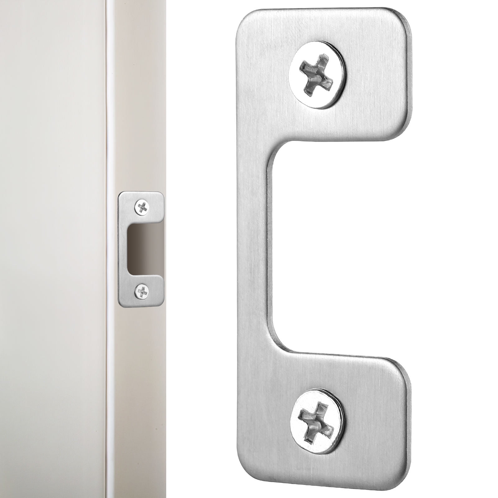 Nicehomfit Robust Silver Door Latch Guard Plate Cover for Exterior Door ...