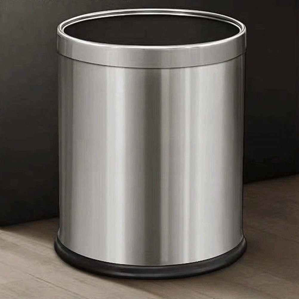 Nicehomfit Waste Paper Bin Silver 1Set 26X22.5X22.5In Hotel Room ...