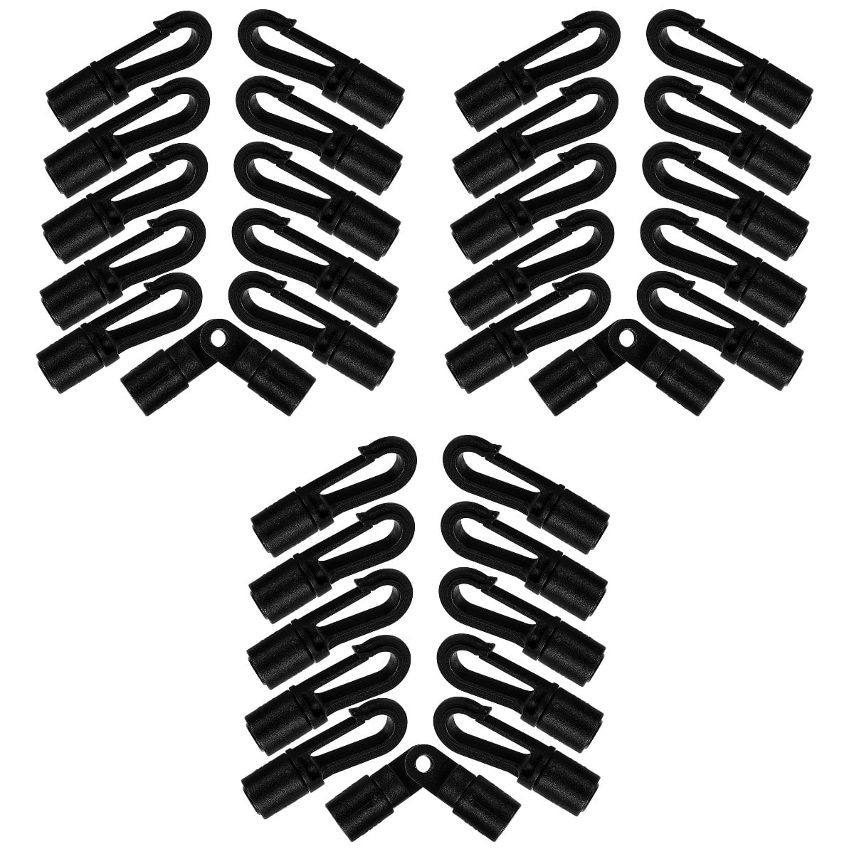 Nicehomfit 36 pcs Bungee Cord End Hooks Elastic Cord Terminal Ends for ...