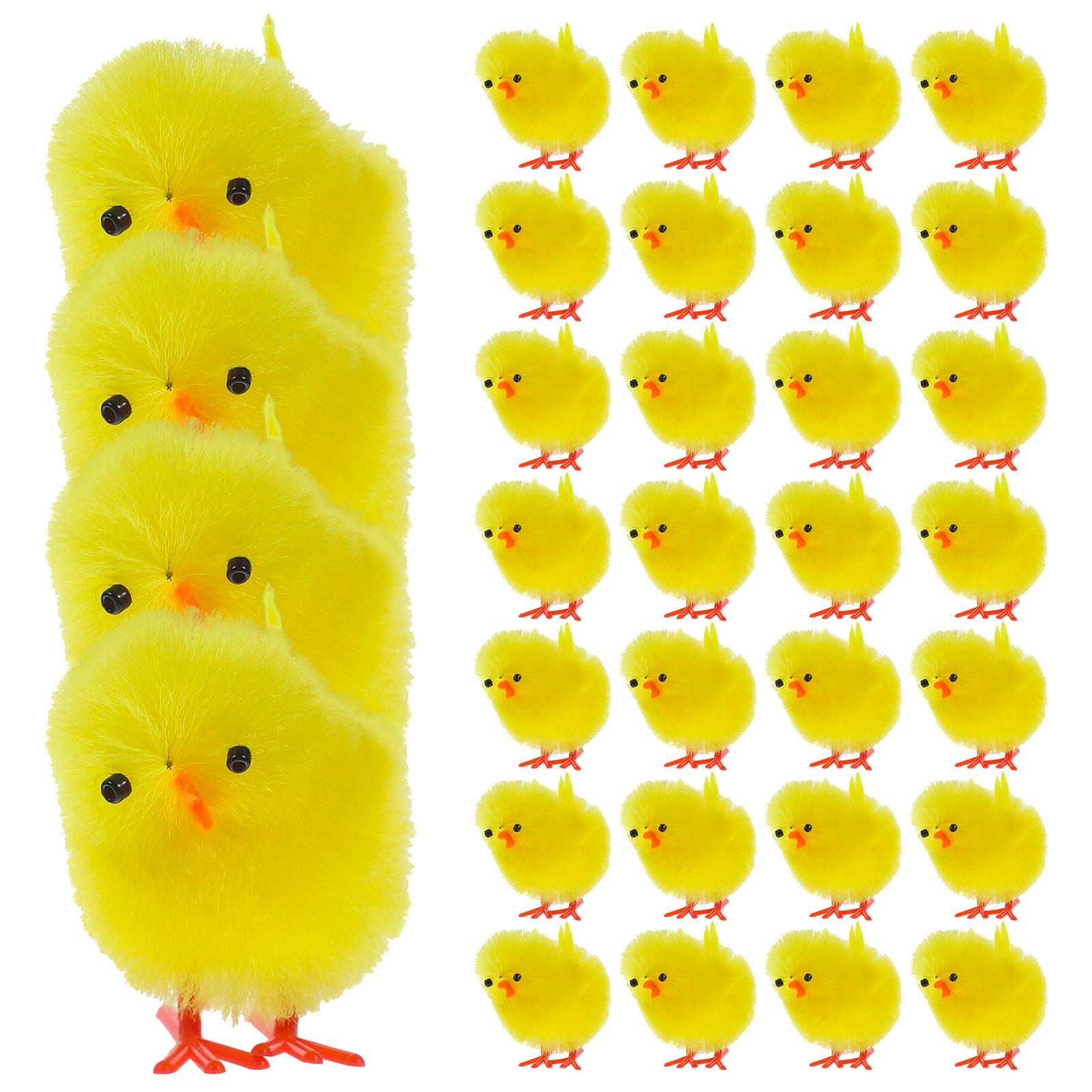 Nicehomfit 36Pcs Chicken Statues Home Decor Mini Plush Chicken ...