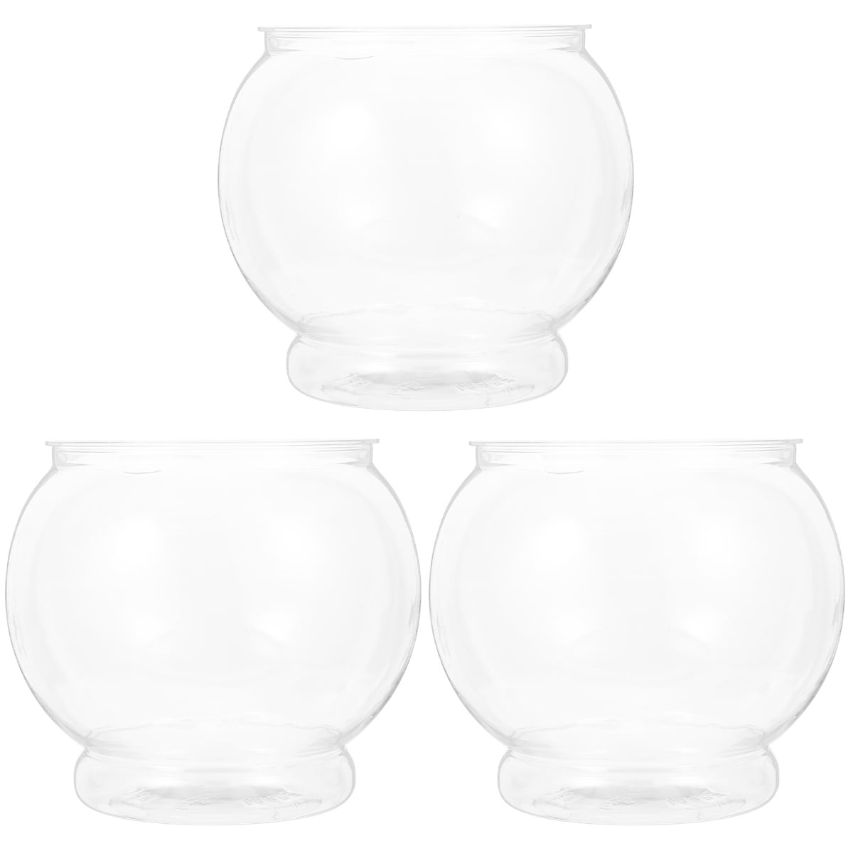 Nicehomfit 3pcs Tabletop Fish Tank Globe Fish Bowl Exquisite Fish Bowl ...