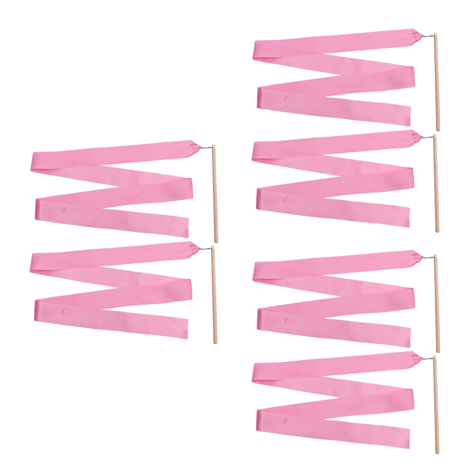 Nicehomfit 6 Pcs 2m Colorful Rhythmic Gymnastics Ribbon Dancing ...