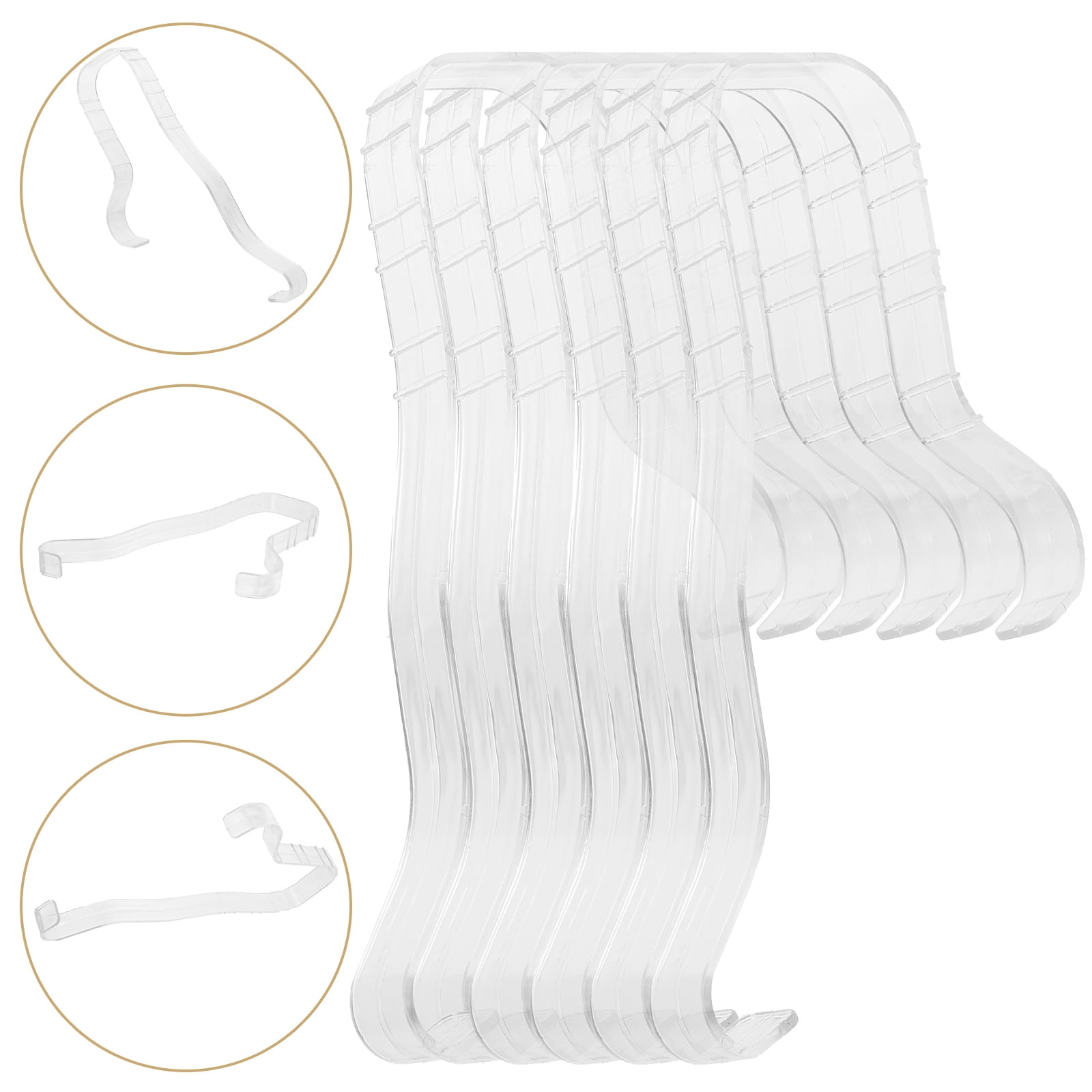Nicehomfit 6Pcs White Shoe Support Display Rack with Plastic Material ...