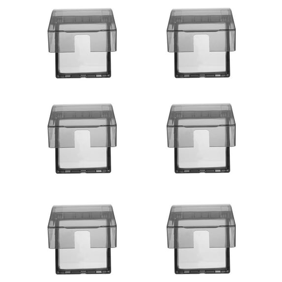 Nicehomfit 6Pcs Waterproof Socket Box Black PC Surface Protection for ...
