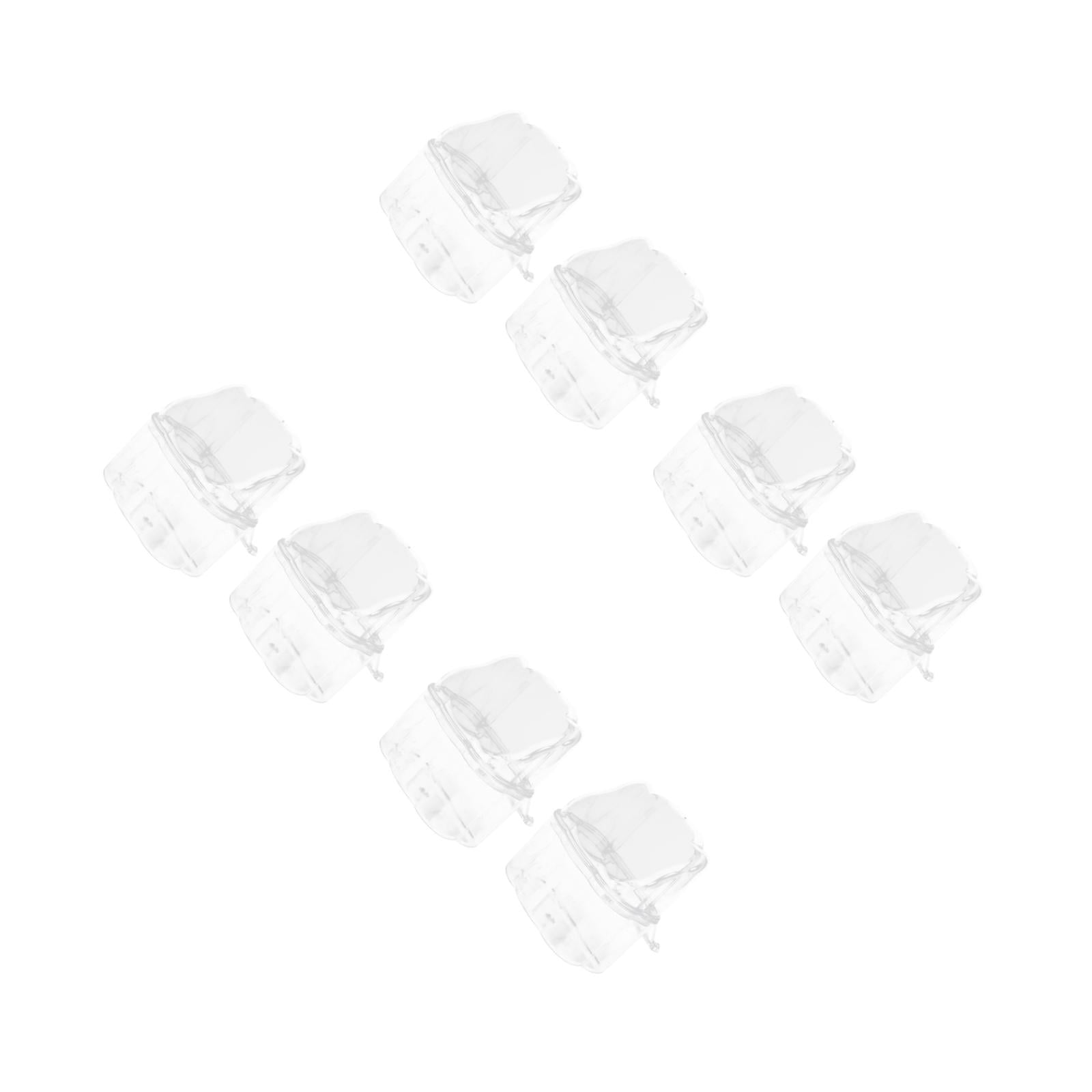 Nicehomfit 8 pcs Plastic Bird Feeders Parrot Food Containers Bird ...