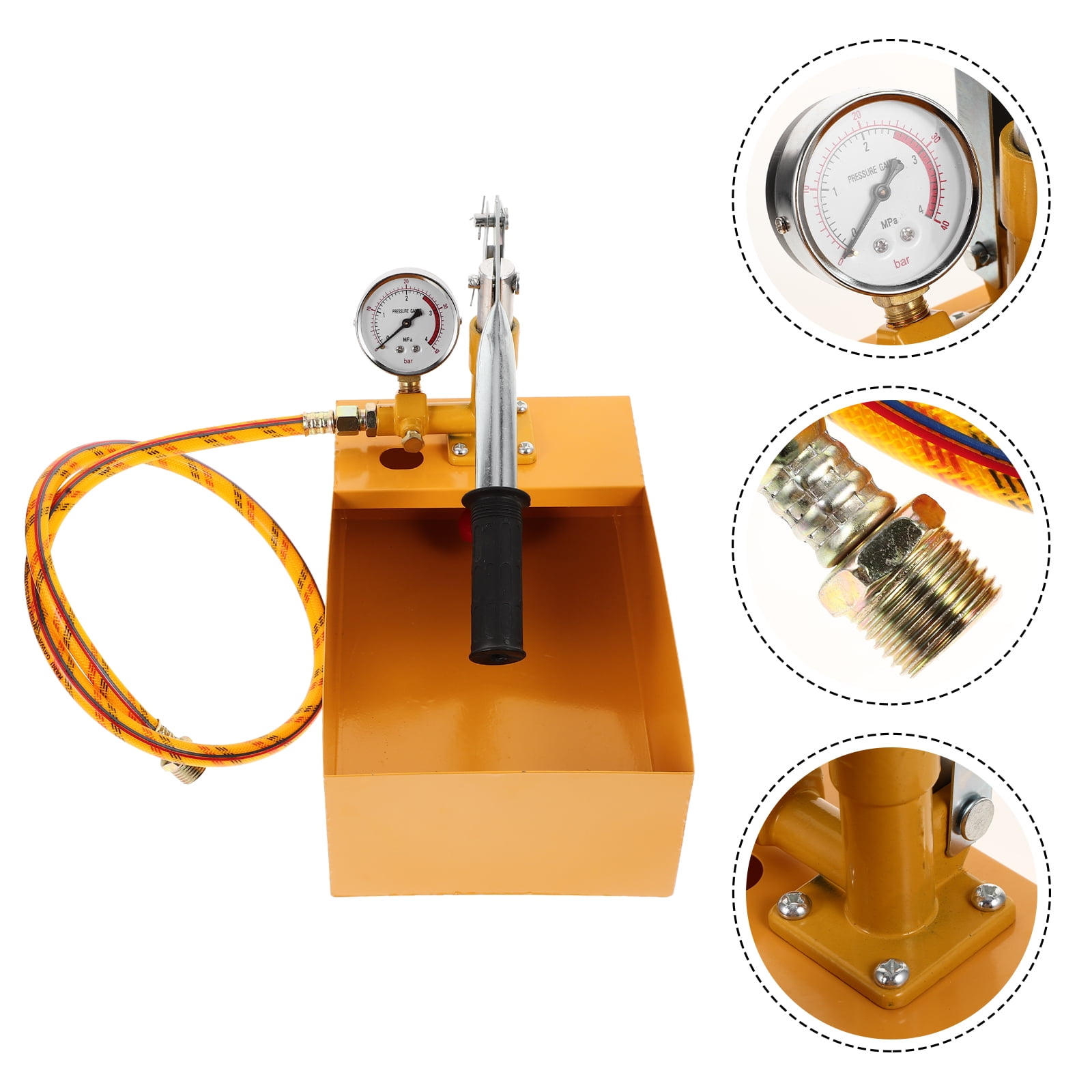 Nicehomfit Hydraulic Tester,40Kg Copper Water Pressure Test Pump Hand ...