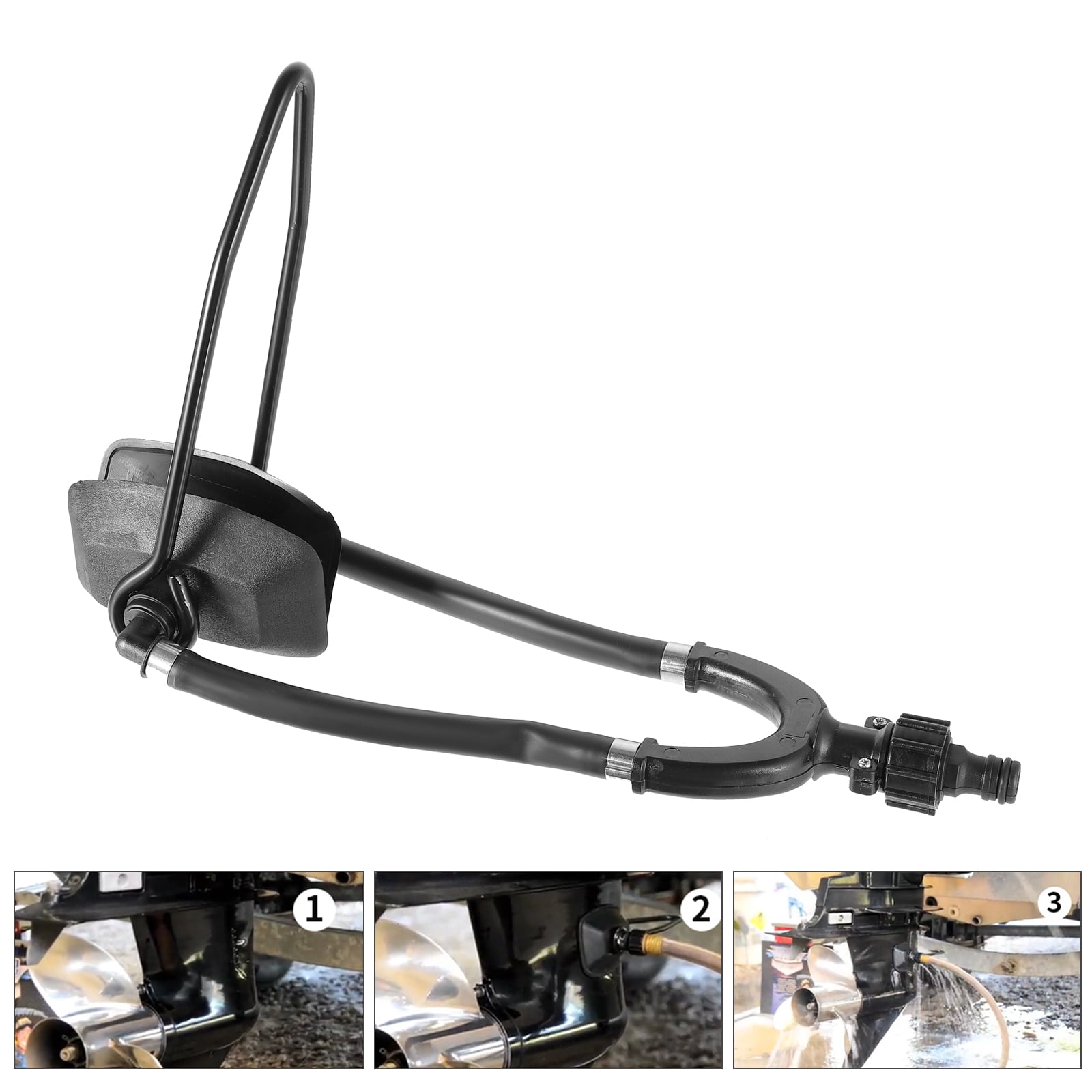 Nicehomfit Motor Flusher,Universal Boat Dual Feed Motor Flusher Ear ...