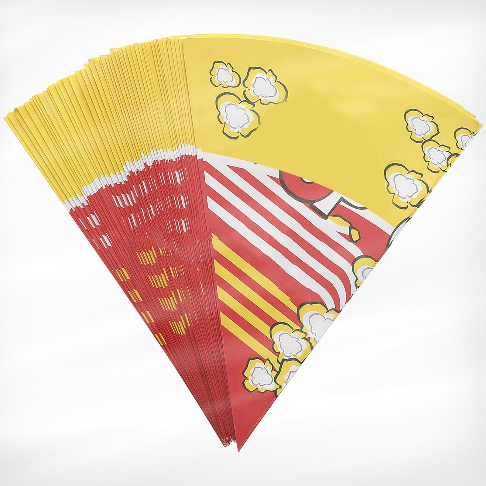 Nicehomfit Paper Popcorn Cones Multi Colored 100Set 8.1In X 6.3In X 6 ...